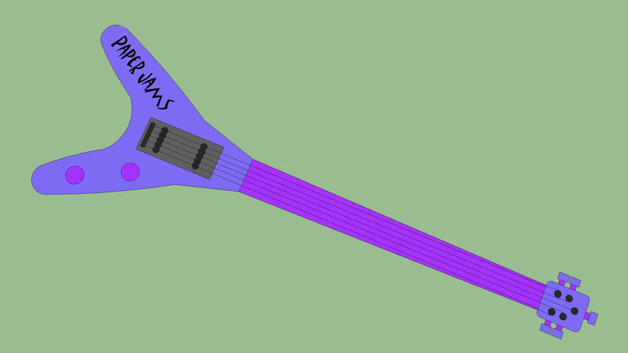 paper jams guitar | 3D Warehouse