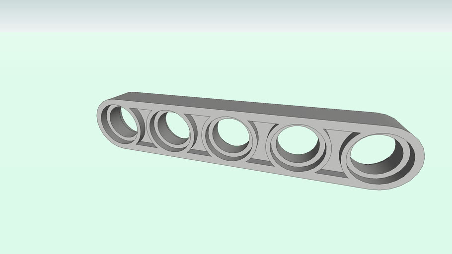 Lego Technic Beam Narrow 5 Holes | 3D Warehouse