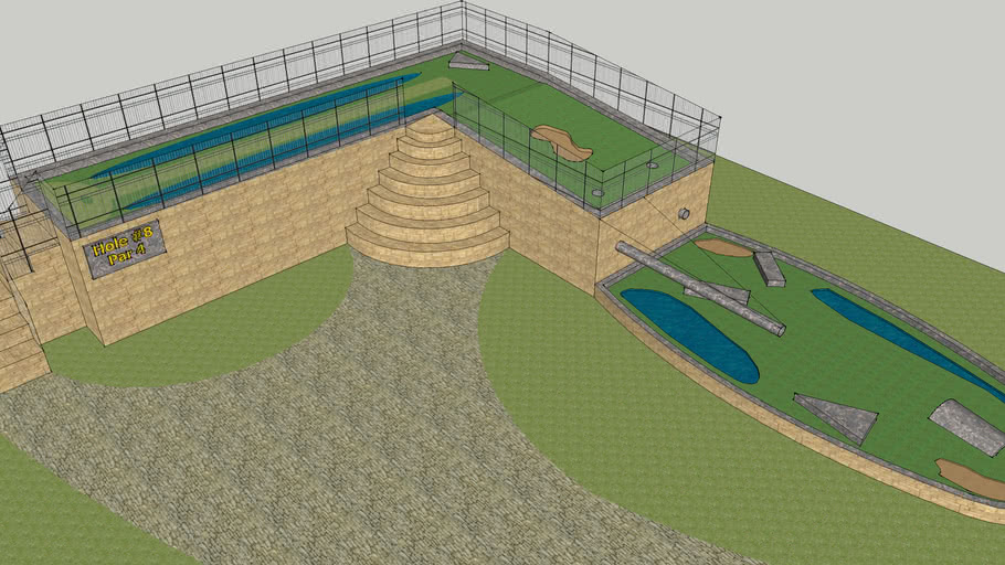 Hole 8# on a Miniature Golf Course | 3D Warehouse