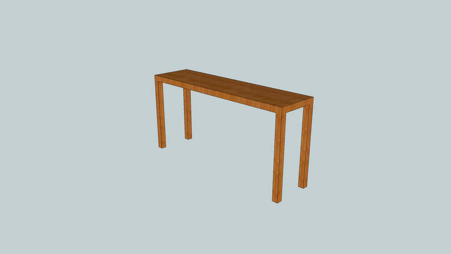 Simple Rectangular Table | 3D Warehouse