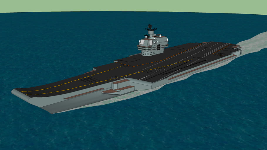 Russian Ulyanovsk class nuclear-powered aircraft carrier | 3D Warehouse