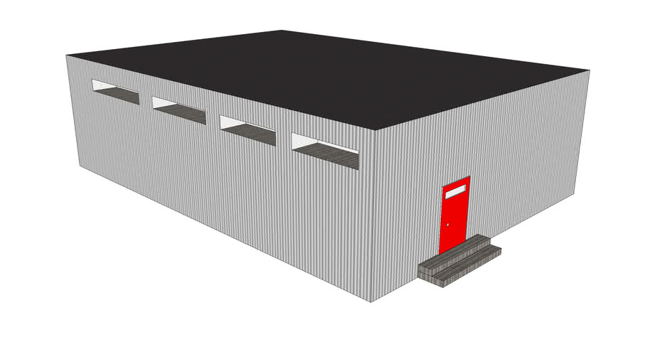Galvanized Steel Warehouse | 3D Warehouse