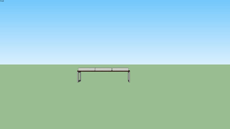 Bench with Cushions | 3D Warehouse
