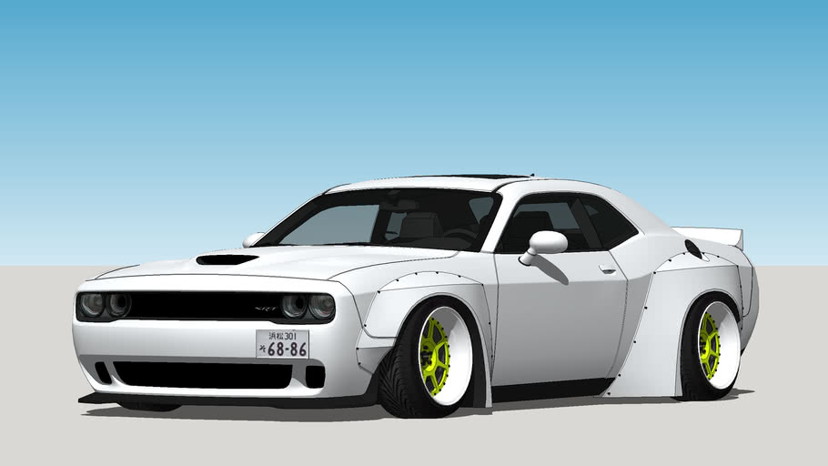 2015 Dodge - Challenger SRT Hellcat Rocket Bunny Pandem * | 3D Warehouse