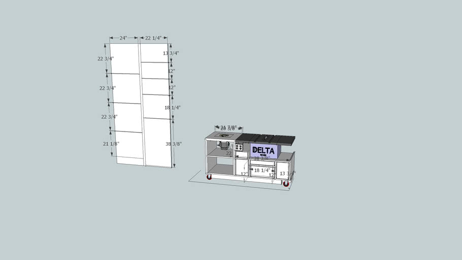 Table Saw and Router Work Station | 3D Warehouse