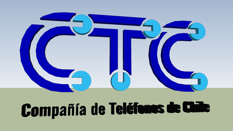 Logotipo de la Compañía de Teléfonos de Chile (CTC) | 3D Warehouse