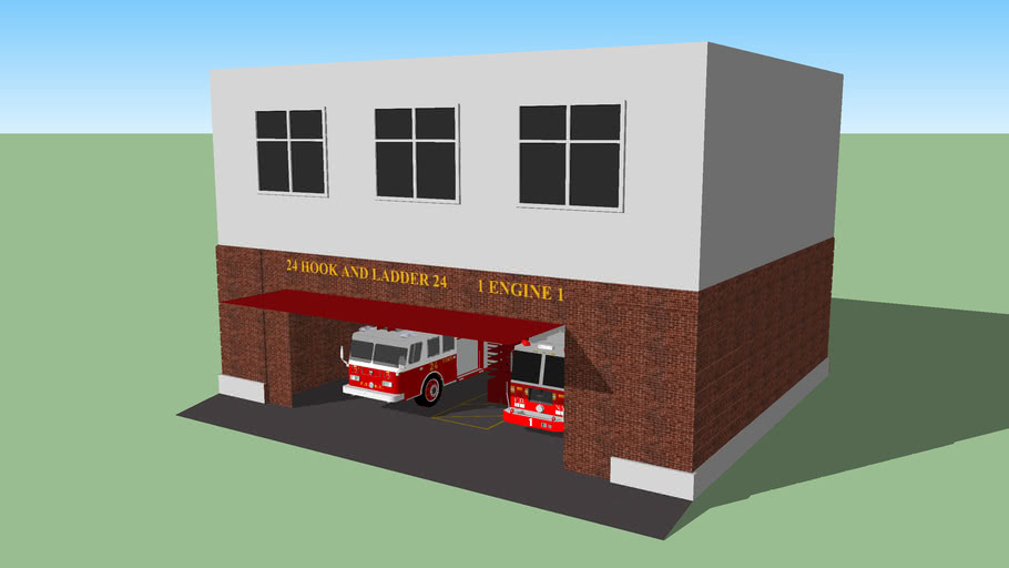 FDNY MIDTOWN FIREHOUSE (LADDER 24 & ENGINE 1) | 3D Warehouse