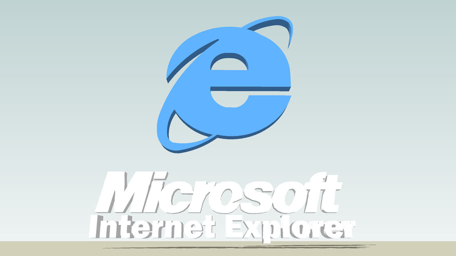 Microsoft Internet Explorer logo | 3D Warehouse