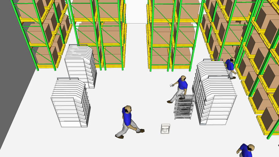 Flow Rack | 3D Warehouse