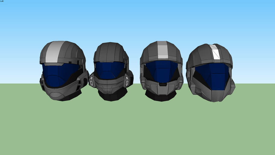 ODST Helmet evolution | 3D Warehouse
