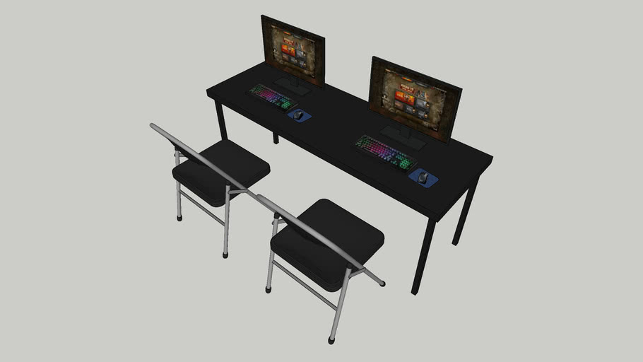 The computer table | 3D Warehouse