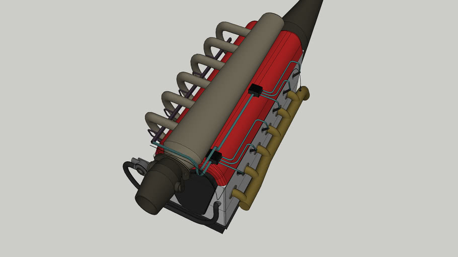 6 Cylinder Inline type EFI engine | 3D Warehouse