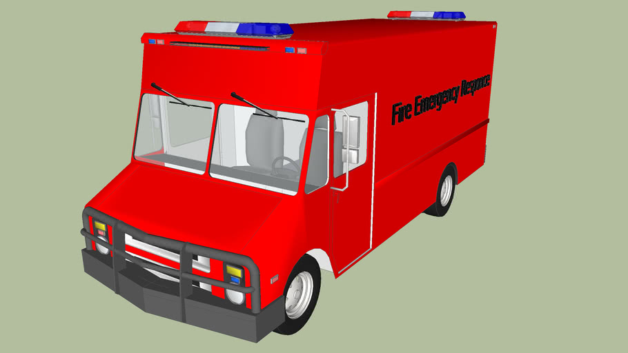 Fire Rescue step van | 3D Warehouse