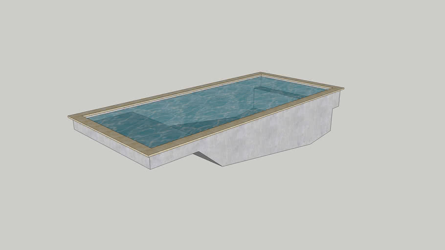 Rectangular Swimming Pool. 12'x26' | 3D Warehouse
