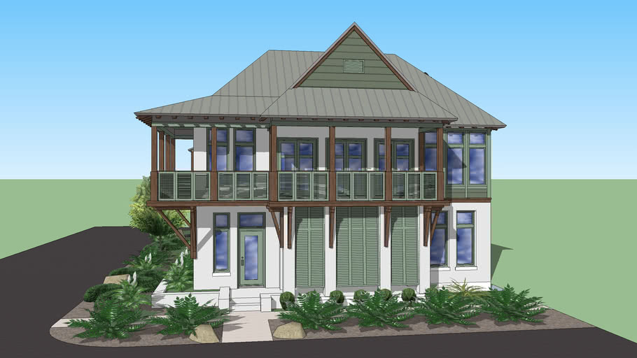 Island Style Beach Home | 3D Warehouse