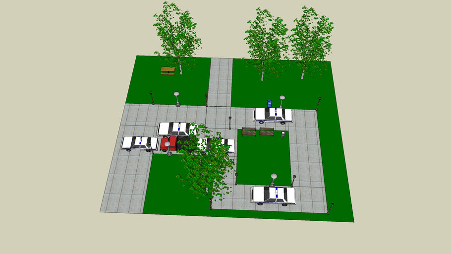 police rolling roadblock | 3D Warehouse