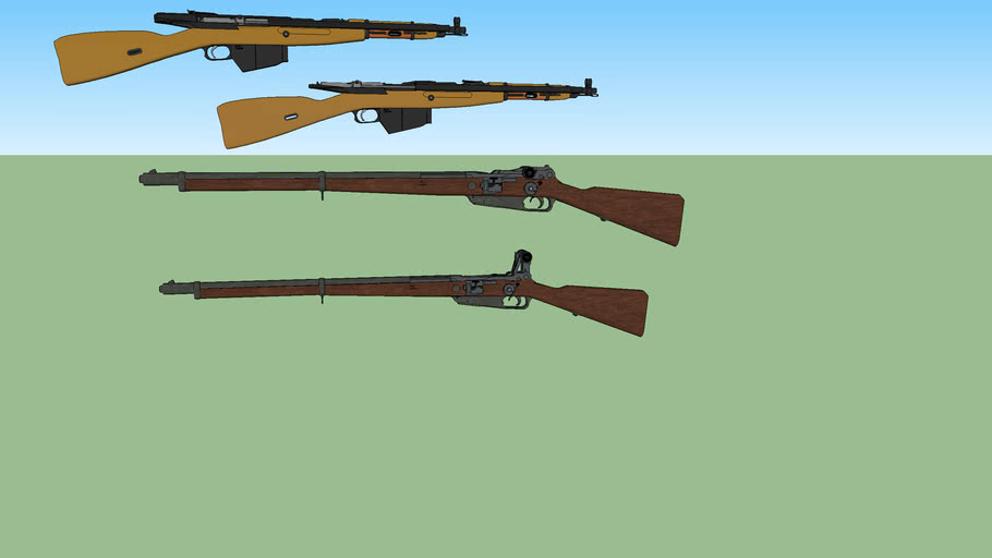 WWII Prototype rifles | 3D Warehouse