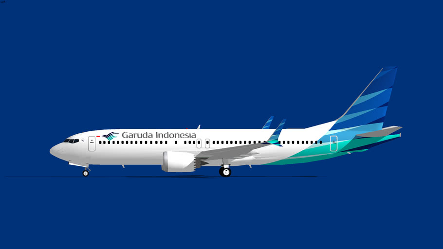 Garuda Indonesia Boeing 737 MAX 8 | 3D Warehouse