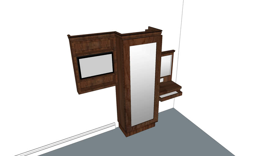 Small Bedroom Wardrobe Idea | 3D Warehouse