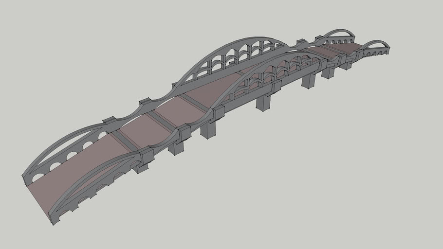 Fancy Concrete Bridge (Large) | 3D Warehouse