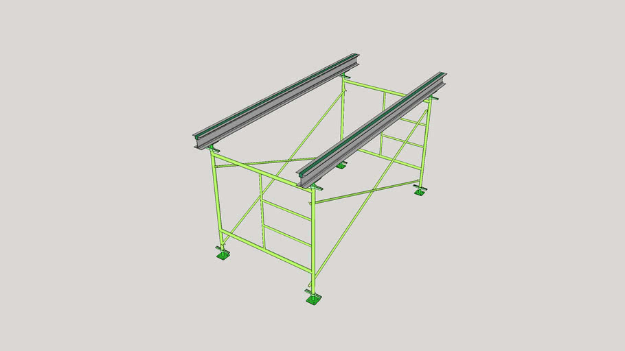 5x10 scaffold with screwjacks and 12 foot aluma beams (smaller file ...