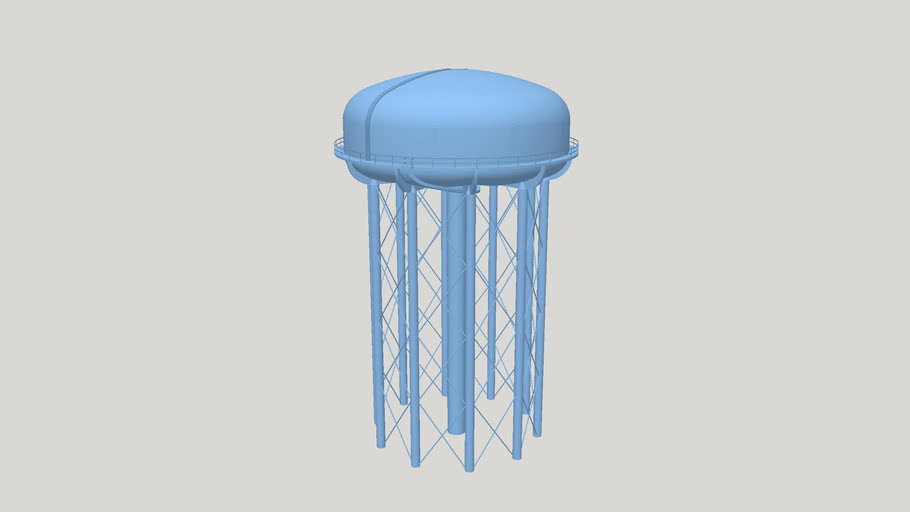 Water Tower (Ten-Column Elevated Storage Tank) Orlando, FL | 3D Warehouse