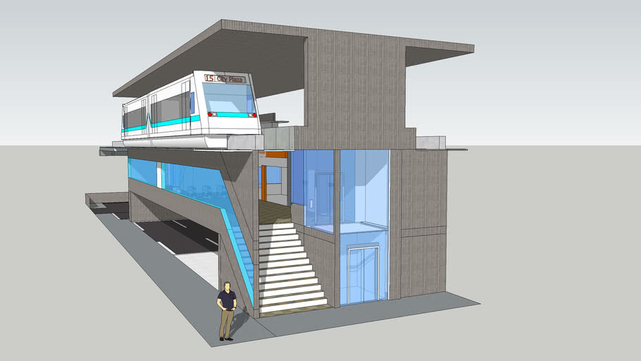 Monorail Station | 3D Warehouse