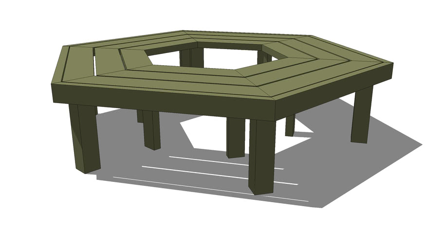 tree bench | 3D Warehouse