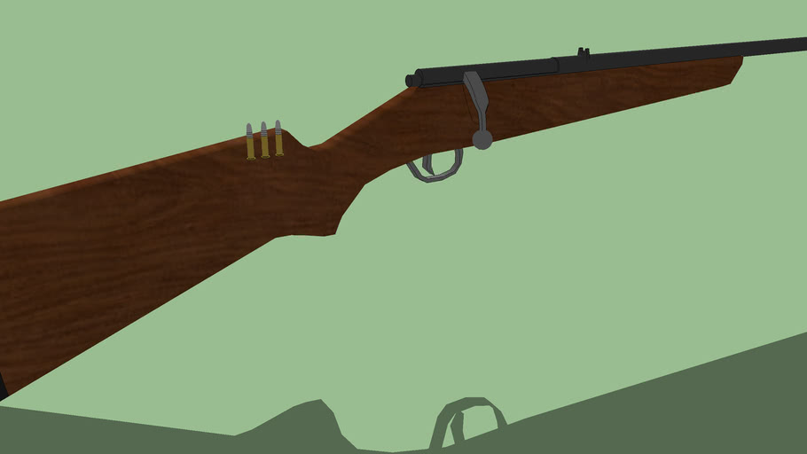 .22 caliber Bolt-action rifle | 3D Warehouse