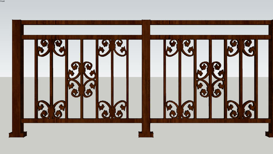 1.Curved Balcony railing | 3D Warehouse