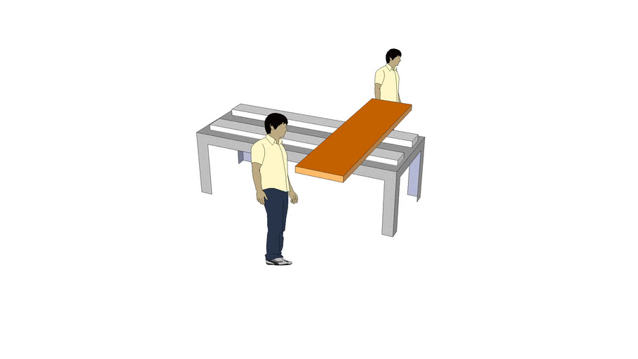 Industrial working table | 3D Warehouse