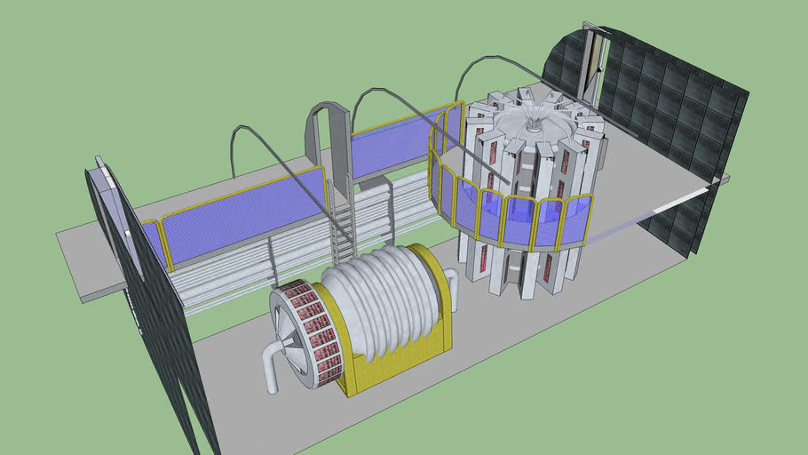 Fusion Reactor and Turbine | 3D Warehouse