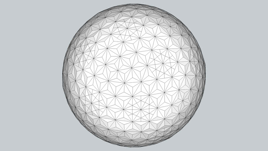 70 meter geodesic sphere with approximately 8.5 meter longest element ...