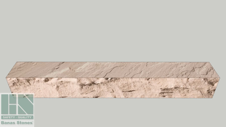 Banas Stones Natural Kerbs/Step Fillers - Beige | 3D Warehouse