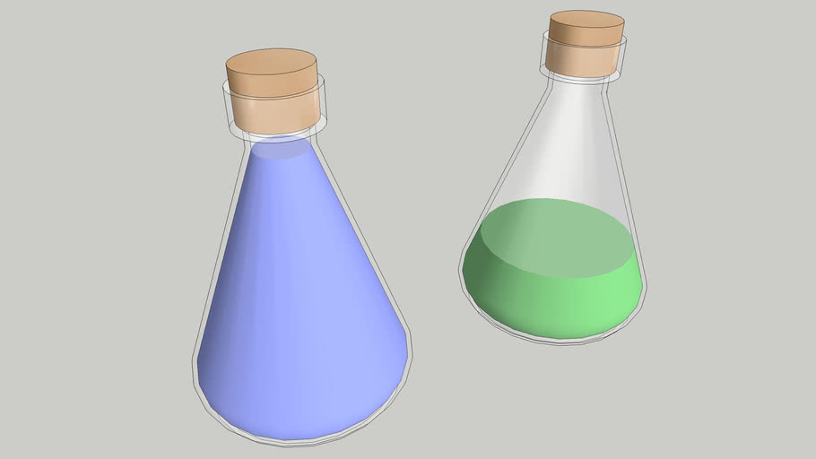 Alchemist_Flasks_Large | 3D Warehouse
