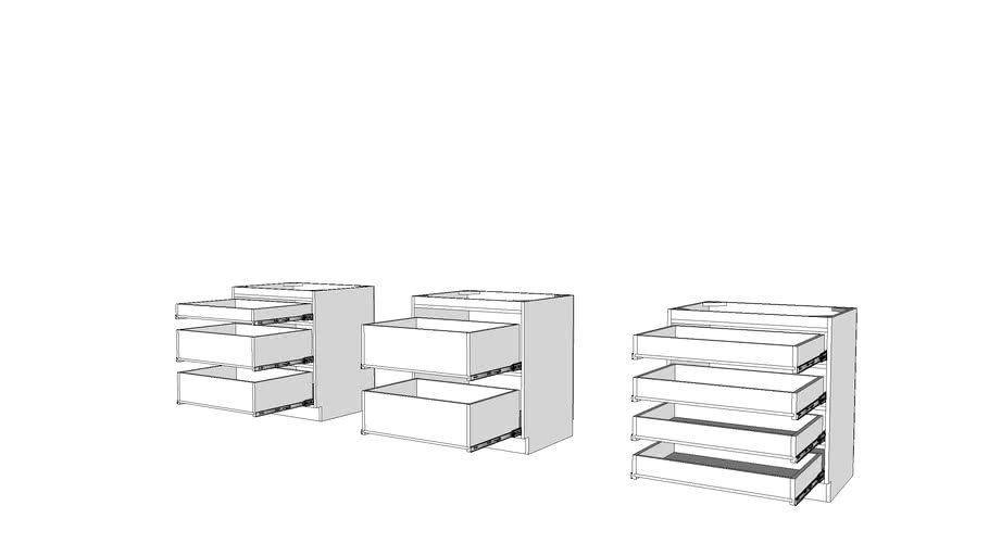 Drawer Cabinets Dynamic | 3D Warehouse