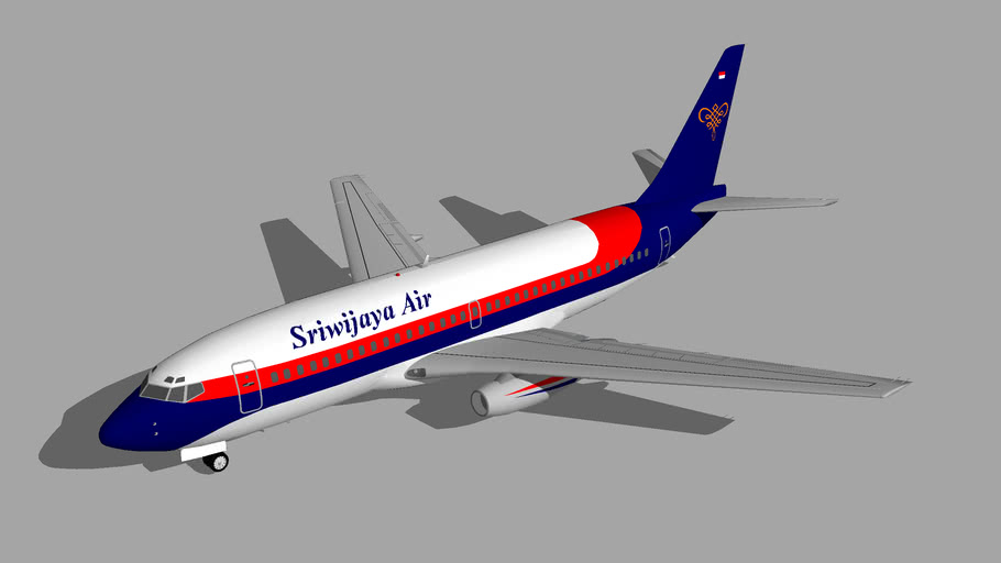 Sriwijaya Air Boeing 737-200 | 3D Warehouse