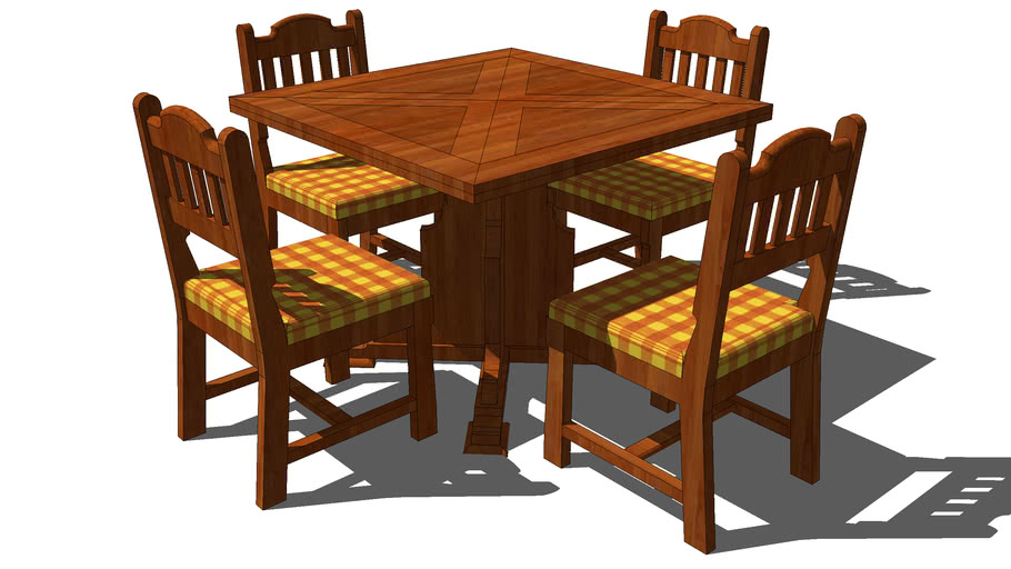 CAFE-TABLE-4 | 3D Warehouse