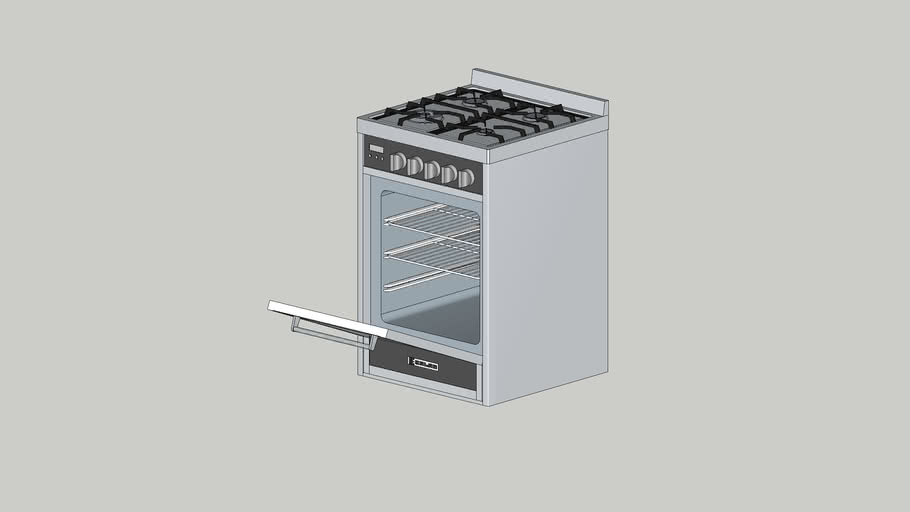 24' GAS STOVE WITH OVEN | 3D Warehouse