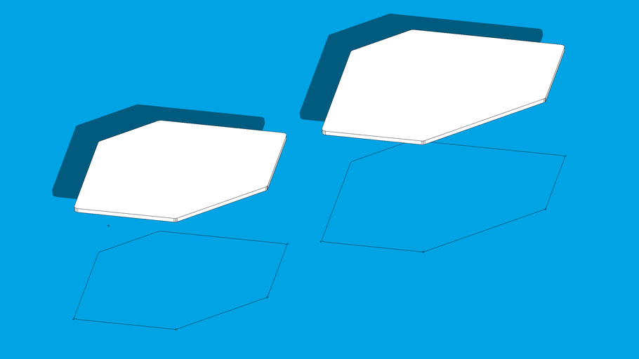 SMALL EQUAL CORNER WORK SURFACE | 3D Warehouse