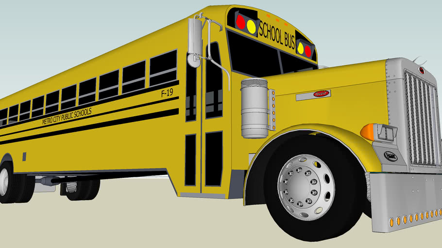 Peterbilt School Bus | 3D Warehouse