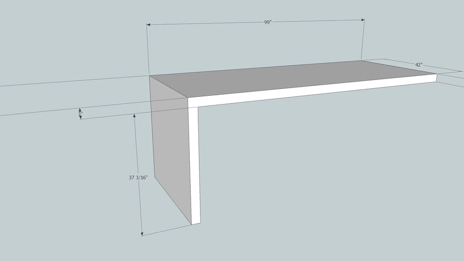 Modern Island Table | 3D Warehouse