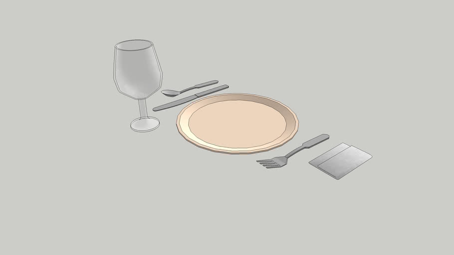 Dinnerware_Place_Setting_Standard | 3D Warehouse