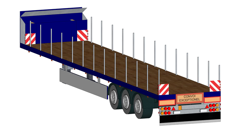 Plateau Trailer | 3D Warehouse