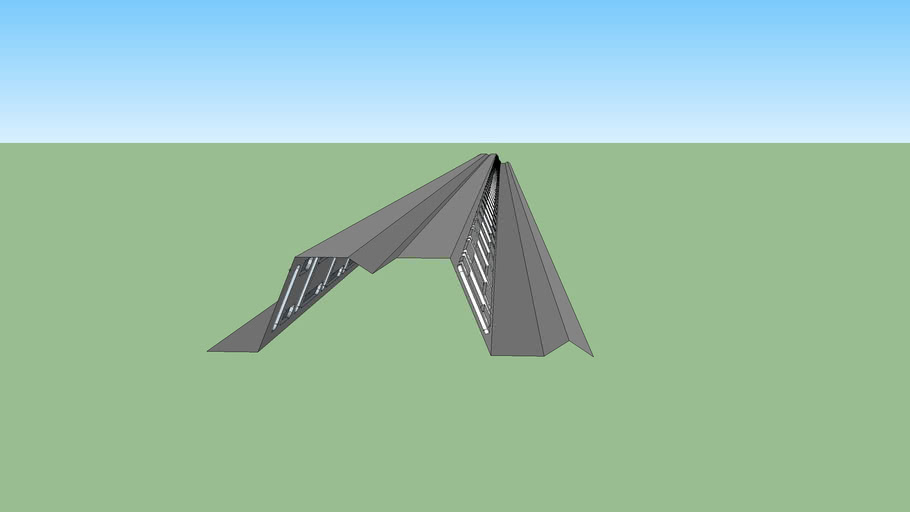 1ft x 20ft 3inch Composite Steel Deck | 3D Warehouse