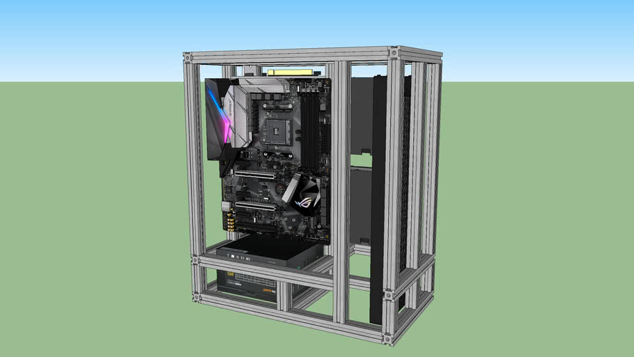 Compact Modular Alu-Frame Computer Case | 3D Warehouse
