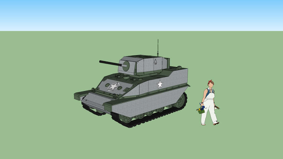 M5 stuart mk2 | 3D Warehouse