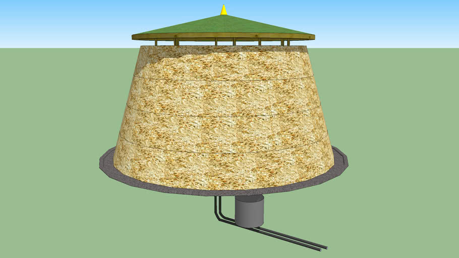 round Biomeiler - compost heating | 3D Warehouse