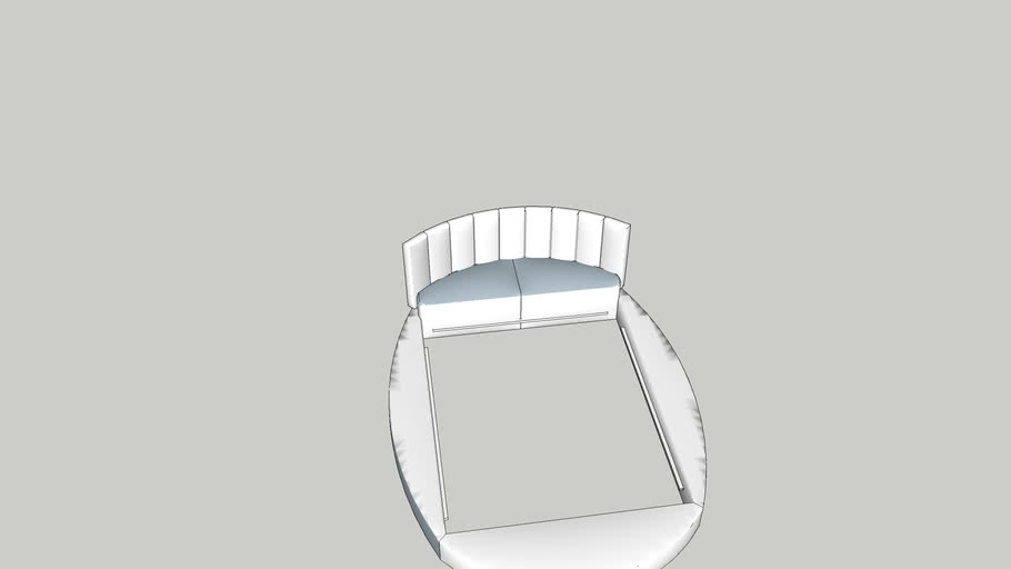 round Bed for square Matress | 3D Warehouse