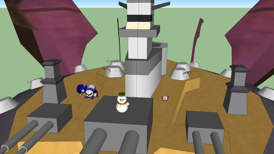 Meta Knight's Battleship-Halberd | 3D Warehouse